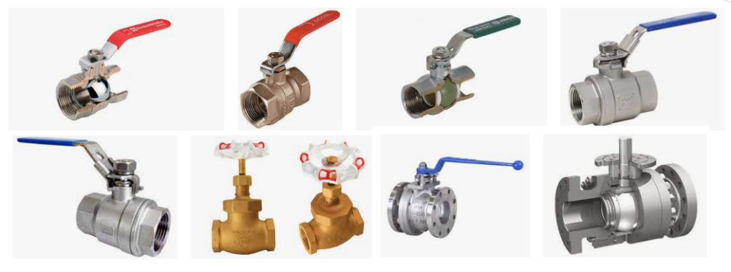 válvulas de bola - Equipo y valvulas del centro