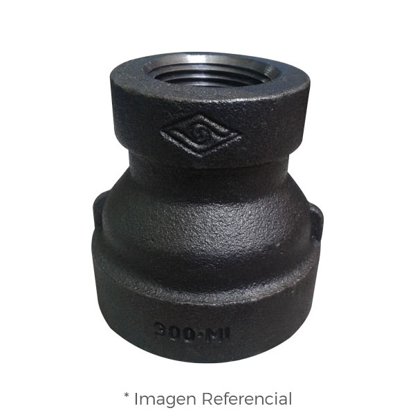 REDUCCION CAMPANA (REDUCING COUPLING) REFORZADO FIERRO MALEABLE NEGRO ...