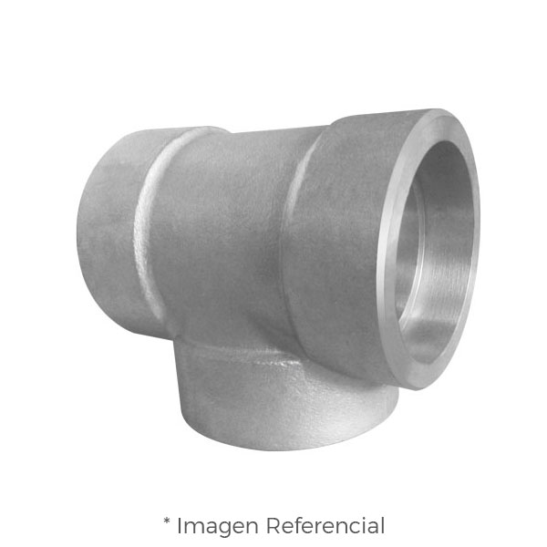 TEE (TEE EQUAL) DE ACERO INOXIDABLE FORJADO CALIDAD 304-304L (ASTM A182) X 3000 LBS. EXTREMOS ...